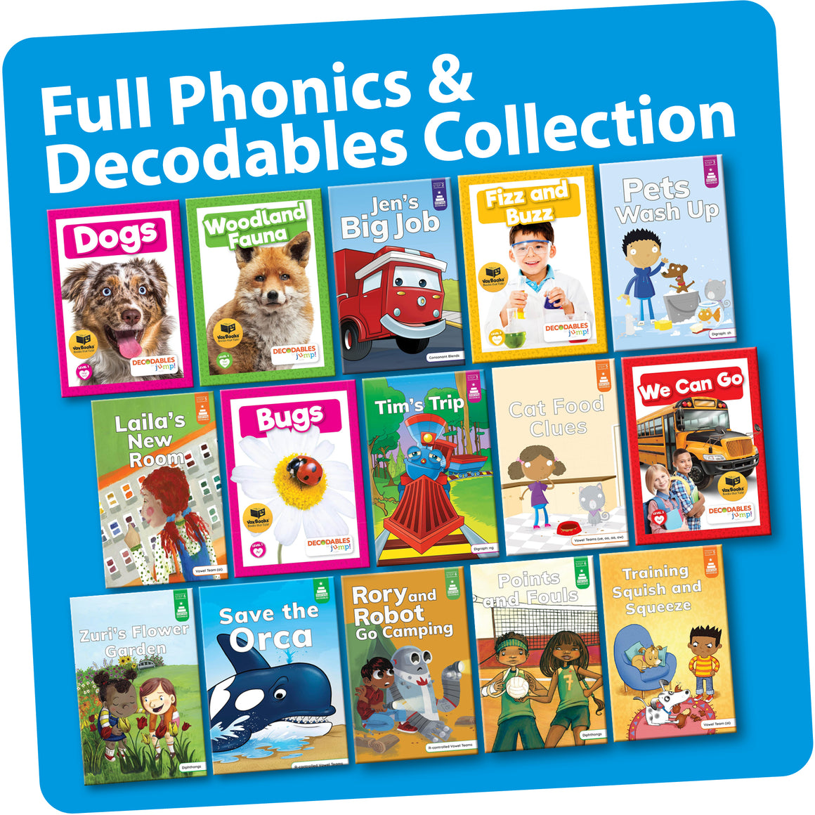 Book Title: Full Phonics & Decodables Collection – VOX Books